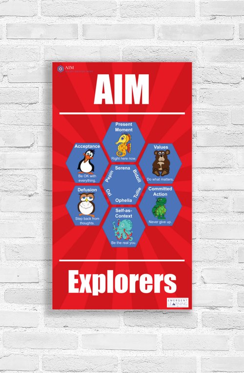 Hexaflex Vinyl Banner Featuring the AIM Explorers: Red or Sea Green ...