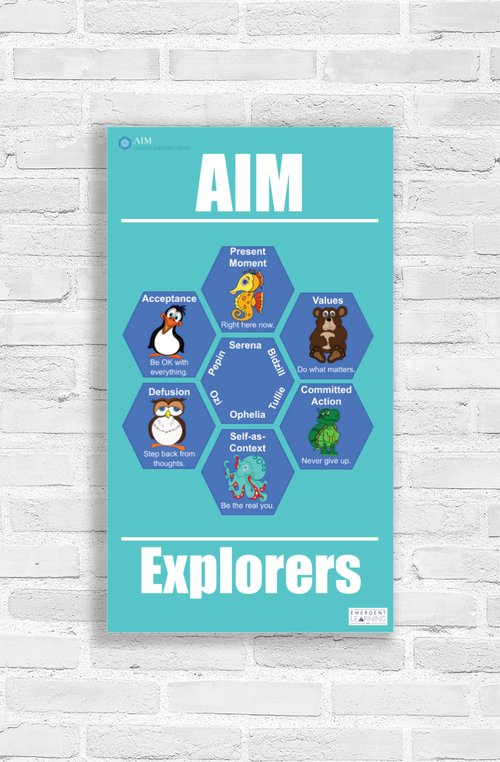 Hexaflex Vinyl Banner Featuring the AIM Explorers: Red or Sea Green ...
